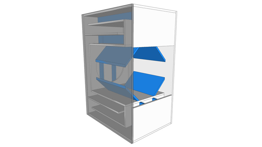 PARAFLEX Type C-2E.3 1x18' PRO SUBWOOFER (30Hz) Metric | 3D Warehouse