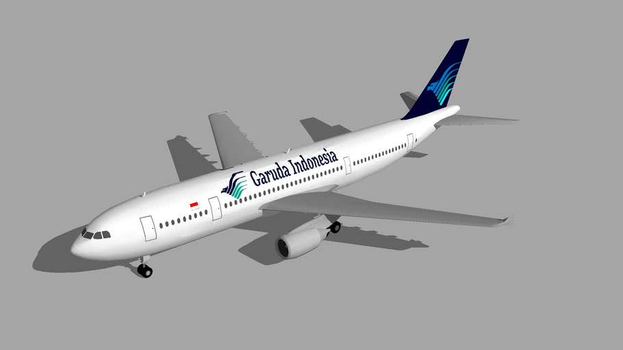 Garuda Indonesia Airbus A300-600R | 3D Warehouse