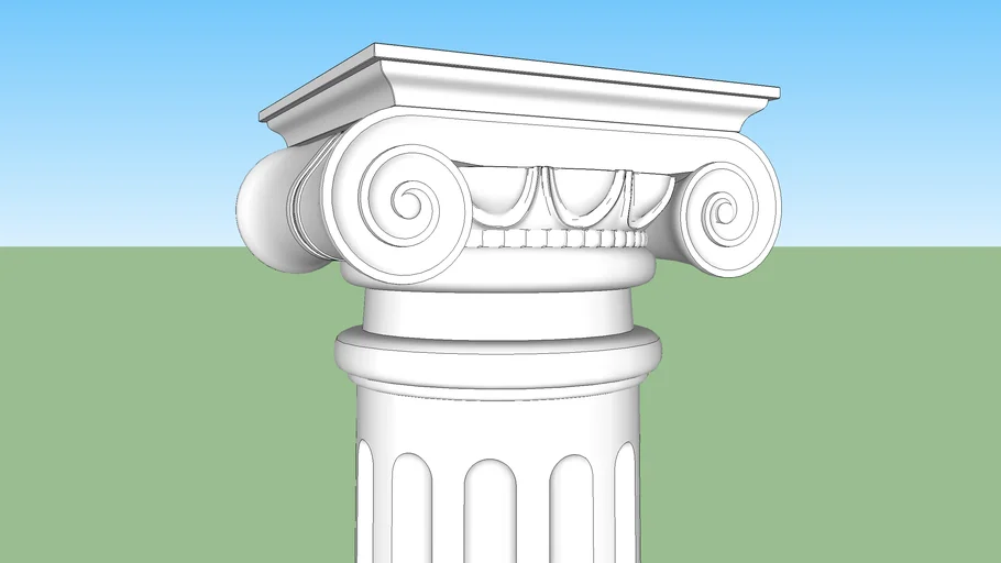Round ion column | 3D Warehouse