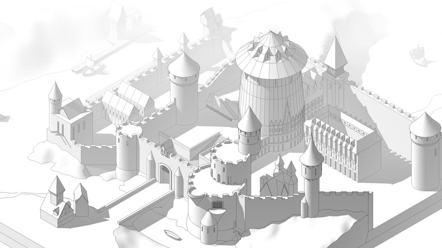isometric castle | 3D Warehouse