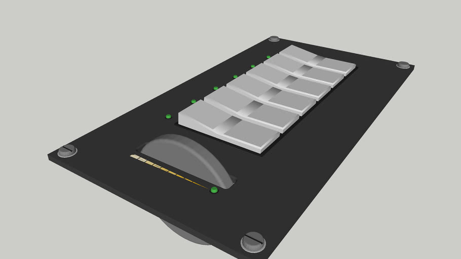 Switch board panel for aircraft and ground vehicles | 3D Warehouse