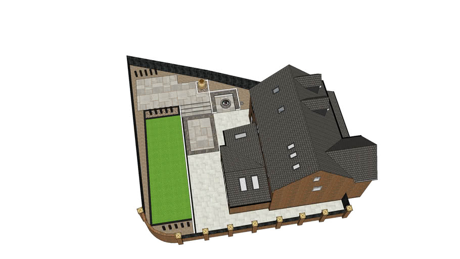 Rear garden for Shaun Sanderson option 3 | 3D Warehouse