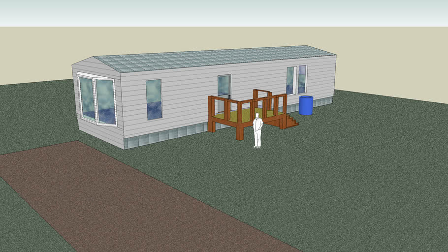 Single Wide Trailer Park Home | 3D Warehouse