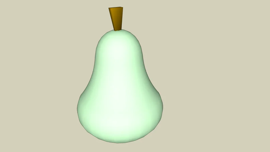 Pear (medium poly) | 3D Warehouse