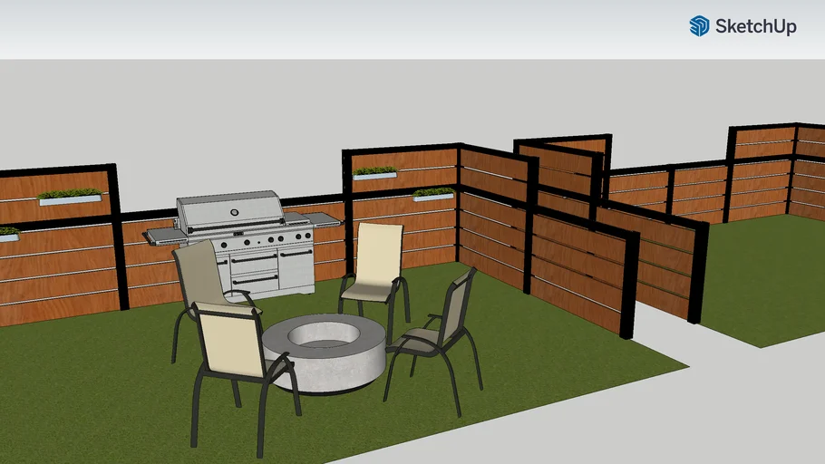 privacy patio | 3D Warehouse
