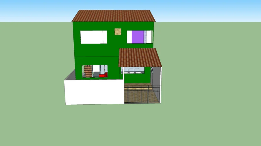 casa 3 quartos simples | 3D Warehouse