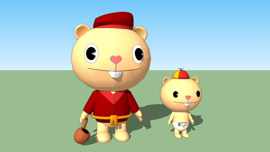 Happy Tree Friends - Pop and Cub | 3D Warehouse