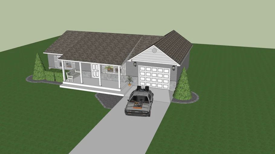 House with Time Machine | 3D Warehouse