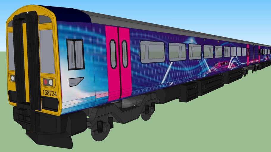 Class 158 Express Sprinter First Great Western 2-Car DMU | 3D Warehouse