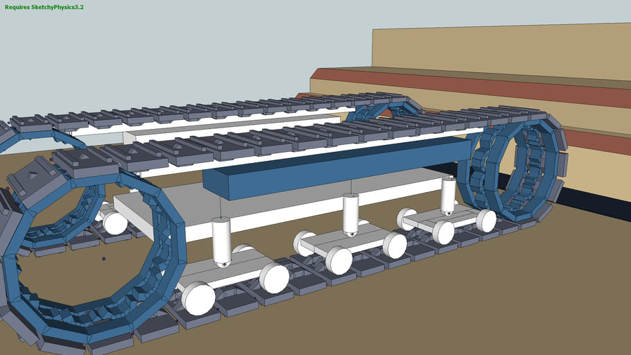 Tank Tracks - Gear Driven - Sketchy | 3D Warehouse
