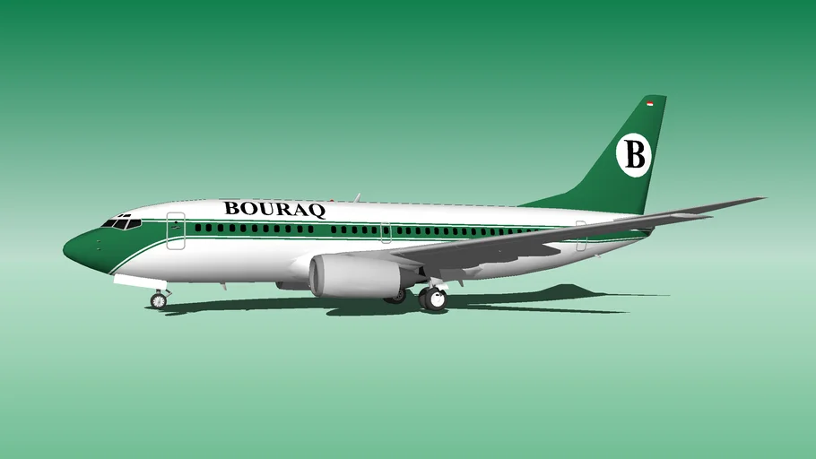 Bouraq Boeing-737-300 | 3D Warehouse