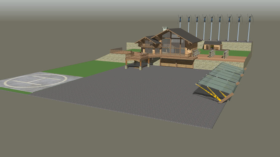 alakan_homestead+log+cabin+off_grid | 3D Warehouse