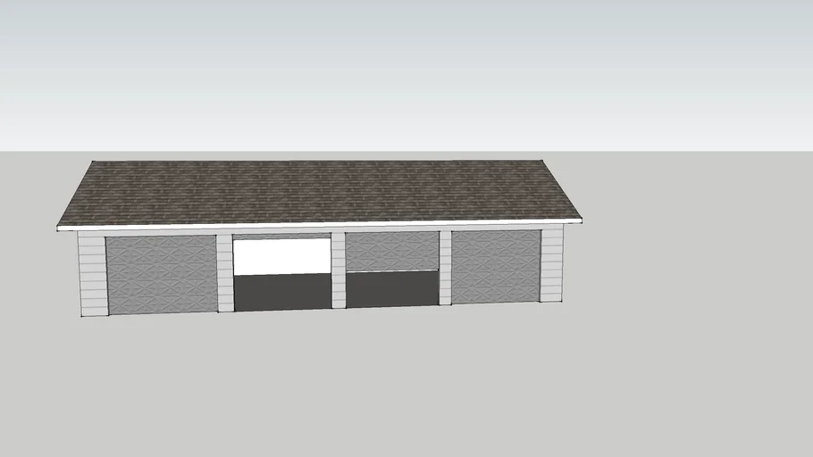 4 car garage | 3D Warehouse