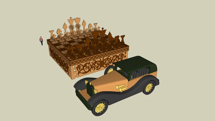 chess and car | 3D Warehouse