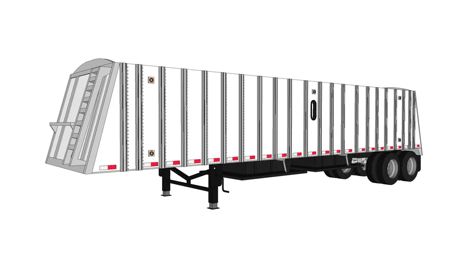 2010 Merritt 42' Alum. Hopper Trailer | 3D Warehouse