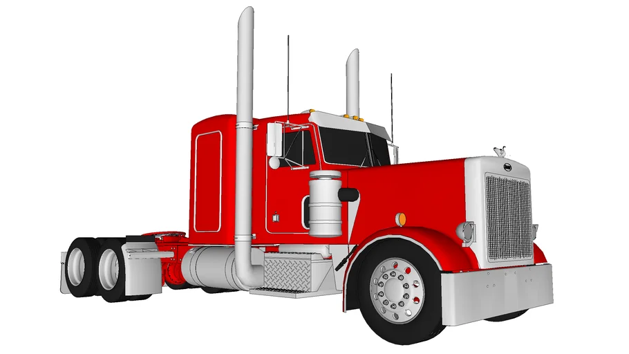 1987 Peterbilt 359 Custom Flattop | 3D Warehouse