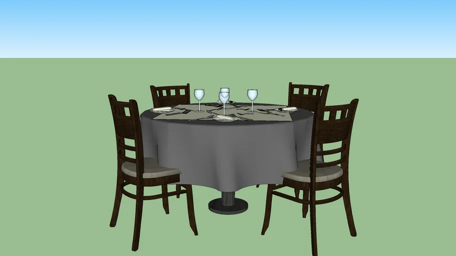 small round table | 3D Warehouse