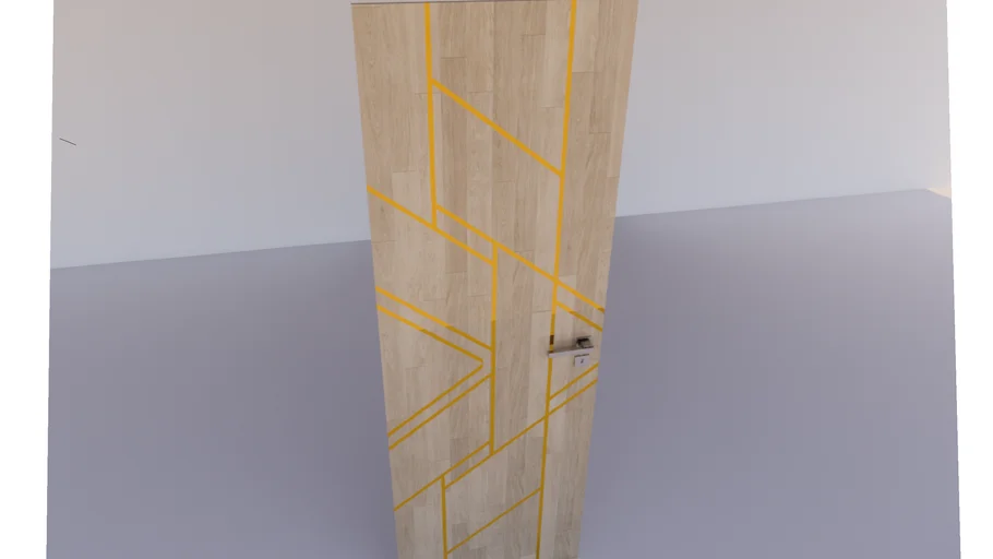 Gold door modern | 3D Warehouse