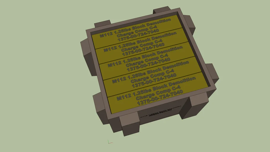 x20 M112 1.25lbs Block Demolition Charge 1375-00-724-7040 in BOX ...