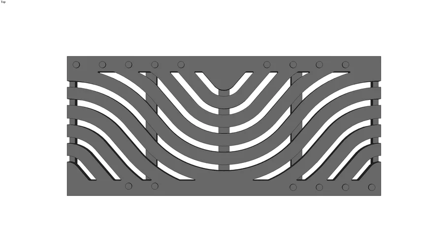 Title Wave Trench Grate | 3D Warehouse