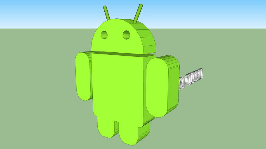 Android Robot Logo - DroidGenerator.com | 3D Warehouse