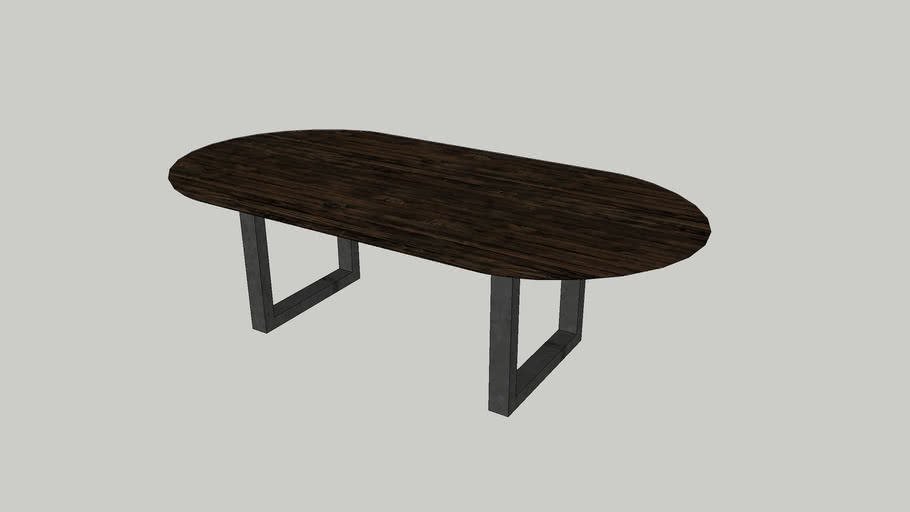 Modern Oval Dining table | 3D Warehouse