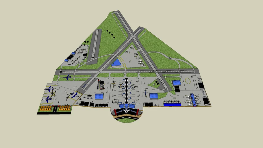 Smike's International Airport - Airfield | 3D Warehouse