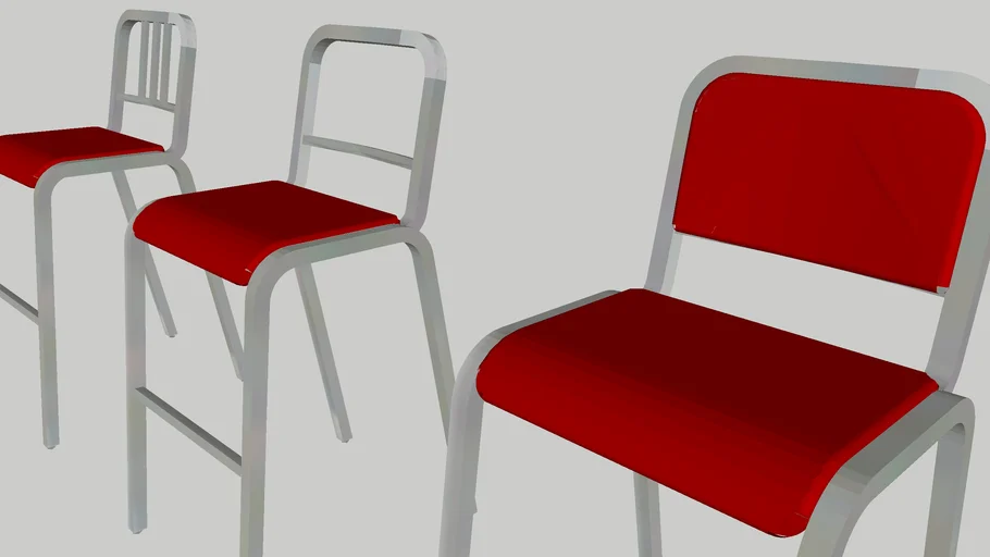 Emeco NINE-0 STACKING BARSTOOL | 3D Warehouse