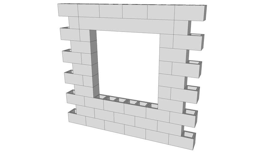 CMU Window 4ftx4ft - Detailed | 3D Warehouse