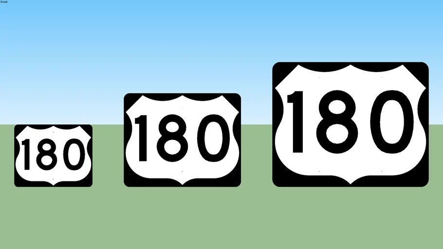 U.S. 180 Sign | 3D Warehouse