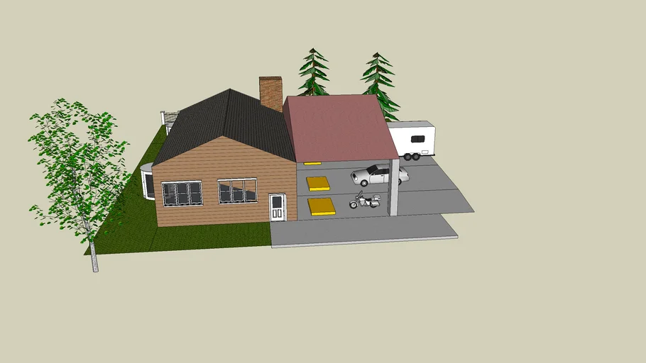 Vacation Woods Home | 3D Warehouse