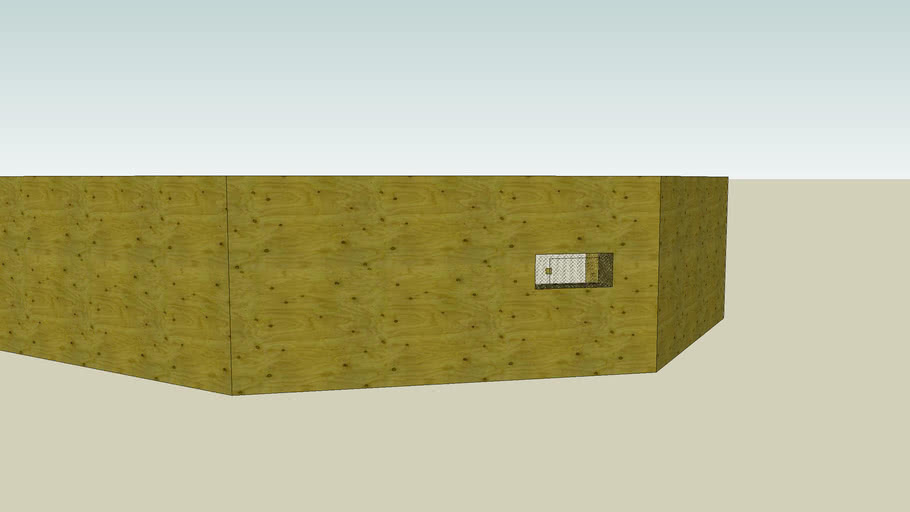 Enclosed wooden bunker | 3D Warehouse