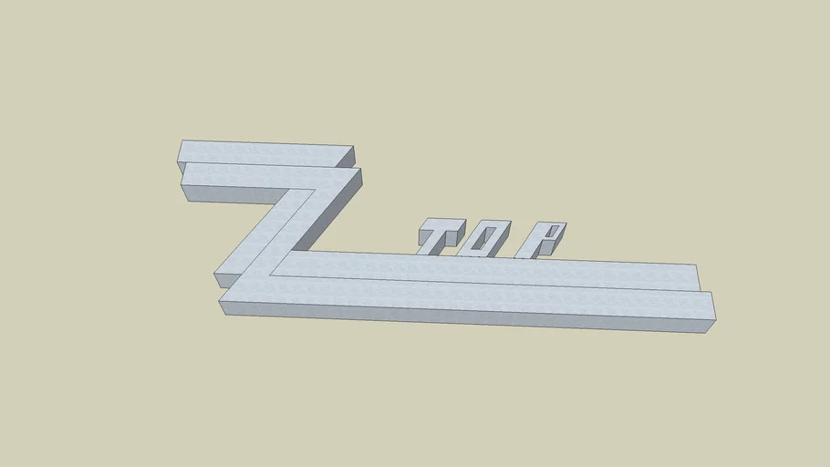 ZZ Top Logo | 3D Warehouse