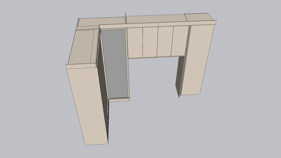 GUARDA ROUPA EM L | 3D Warehouse