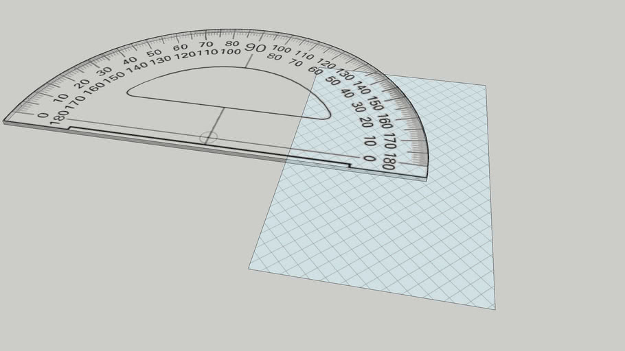Transparent protractor | 3D Warehouse