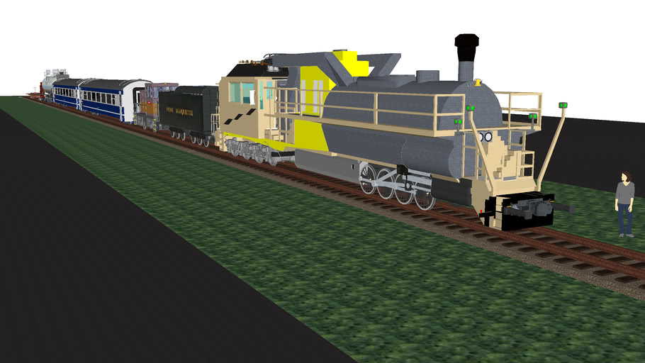 Steam Plus Diesel Train | 3D Warehouse