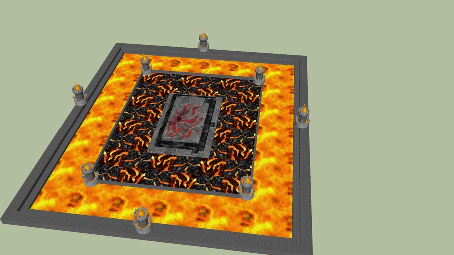 Lava battle arena | 3D Warehouse