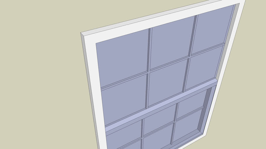 12 pane window #2 | 3D Warehouse