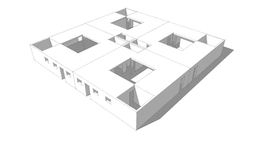 James Stirling PREVI urban block | 3D Warehouse