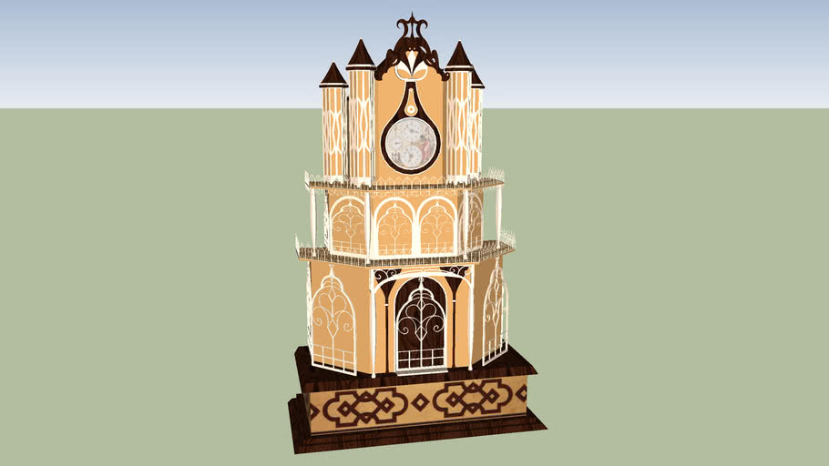 castle clock | 3D Warehouse