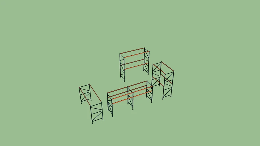 Realistic Pallet Racks | 3D Warehouse