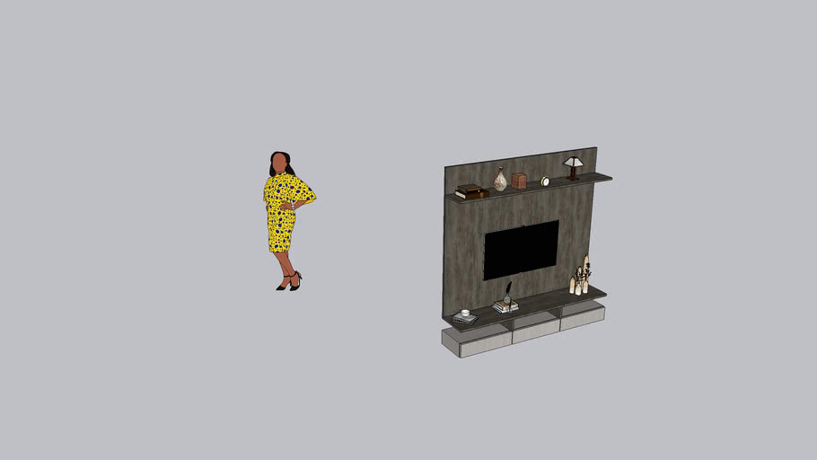 TV Unit Design | 3D Warehouse