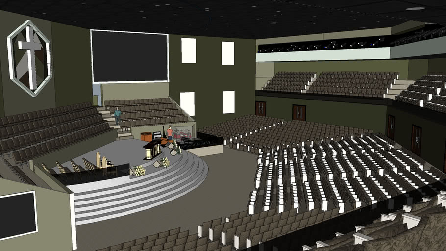 Temple of Faith COGIC (both main and west location) | 3D Warehouse