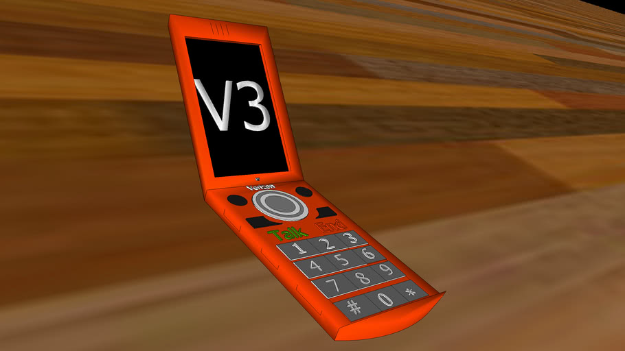 Motorola Razr V3 Product (RED) | 3D Warehouse