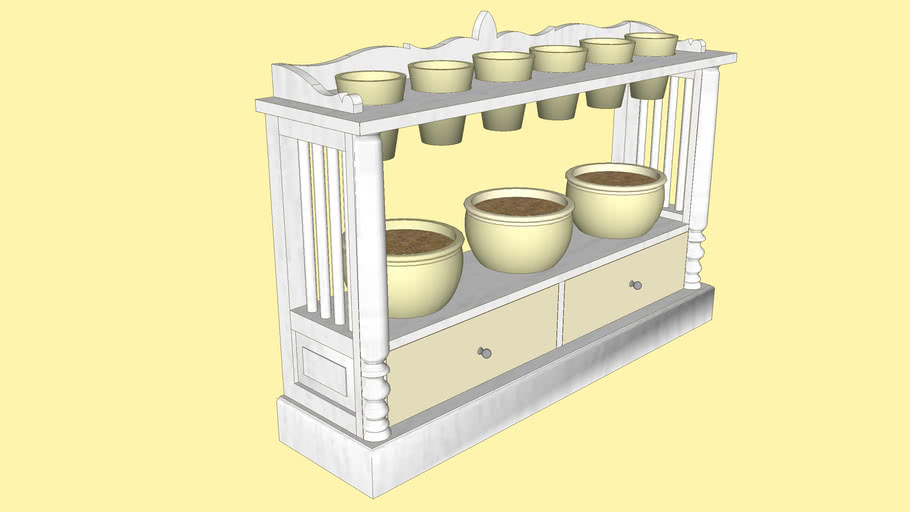 mueble macetero | 3D Warehouse