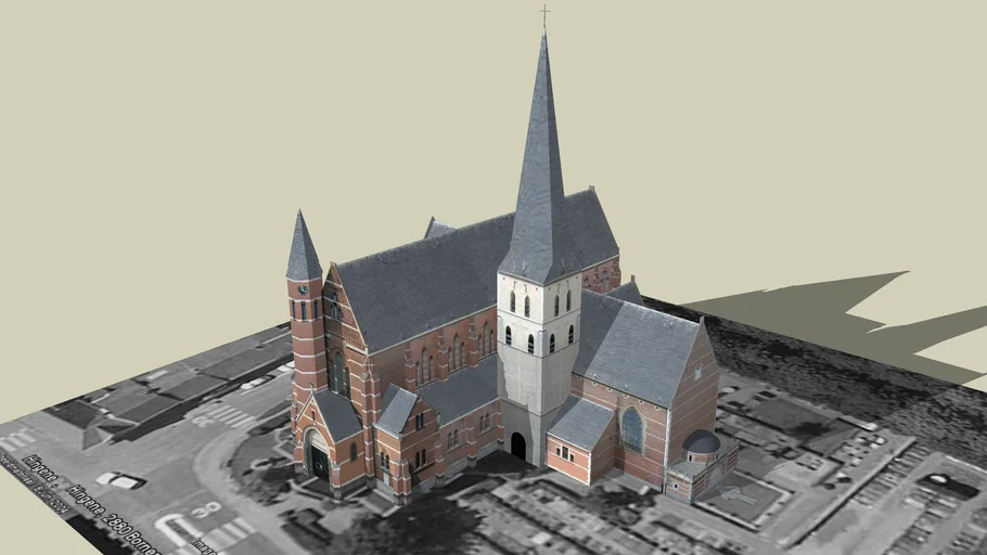 Sint-Stefanus Kerk, Hingene | 3D Warehouse