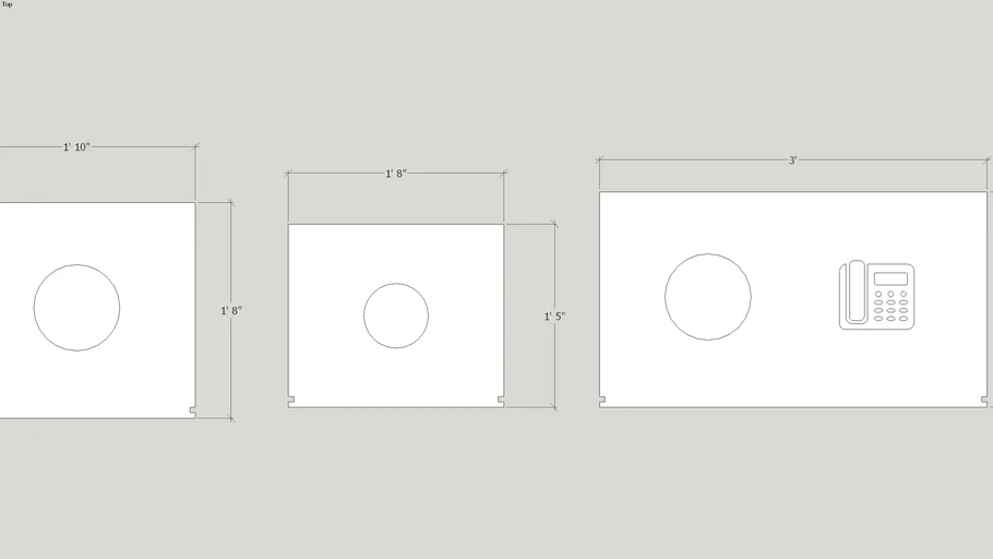 Bed Side Tables 2D layouts | 3D Warehouse
