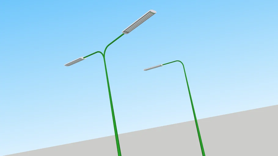 3 x 40W Fluorescent Street Light | 3D Warehouse