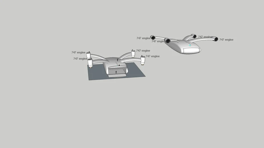 Quad Jet Plane | 3D Warehouse