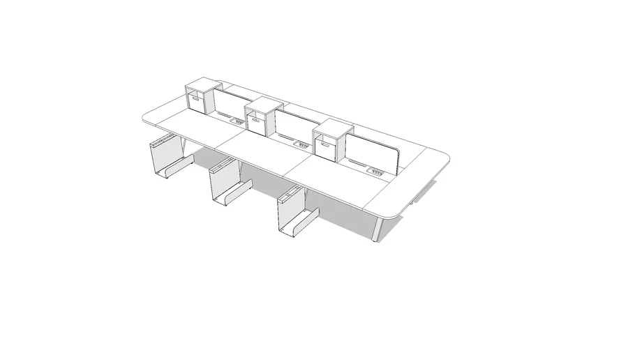 Watson Tonic 3 Segment Bench | 3D Warehouse
